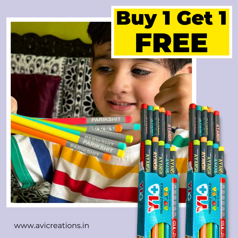 PERSONALIZED PENCILS (Buy 1 Get 1 Free) – Avi Creations