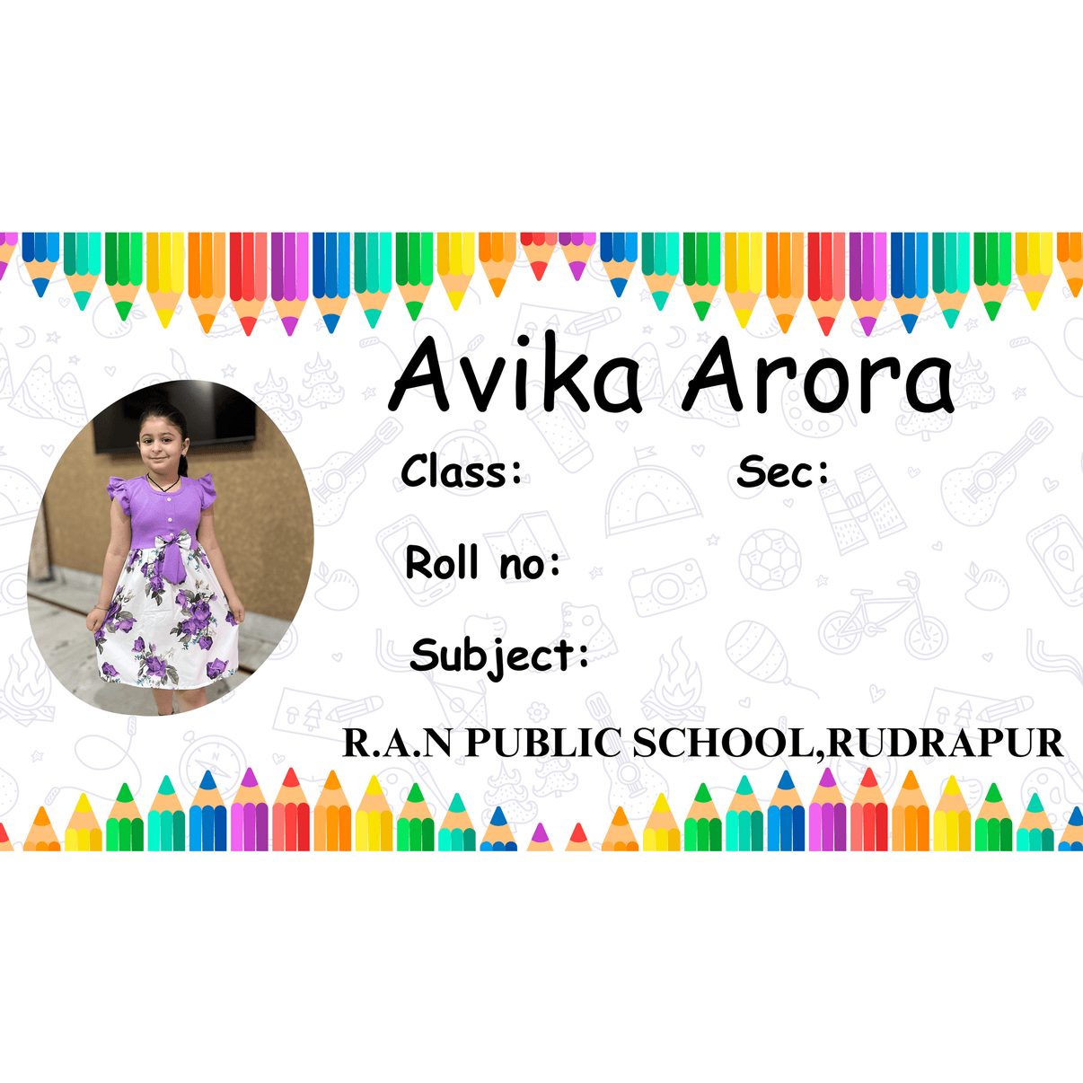 Name Sticker Collection For Books – Avi Creations